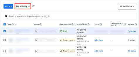 Hide Or Show An App In AdMob Google AdMob Help