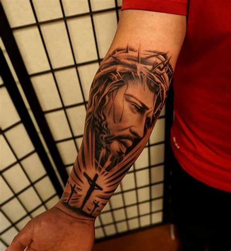 Christian Forearm Tattoo Sleeve Meaningful Designs For Faithful Believers