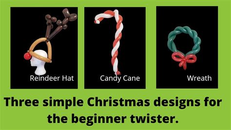 Beginner Balloon Twisting Christmas Tutorial 2022 Youtube