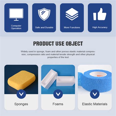 Polymeric Material Foam IFD Hardness Test Compression Tester Machine