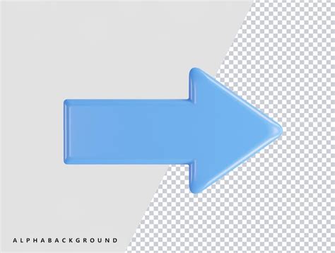 premium psd arrow icon 3d rendering vector illustration