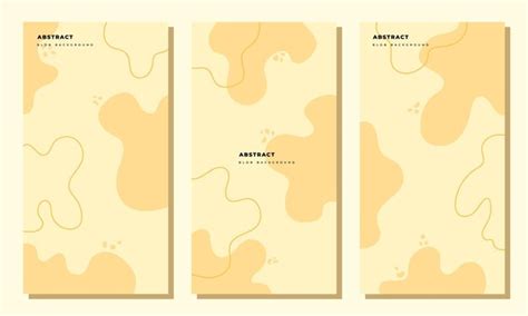 Premium Vector Abstract Blob Brochure Design Set Flat Vector Illustration