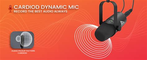 Audio Array AM C37 Premium USB XLR Dynamic Podcast Microphone Volume Mute Controls