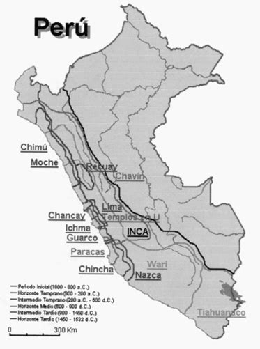 A Map Showing The Location Of Ancient Civilizations In Peru Download