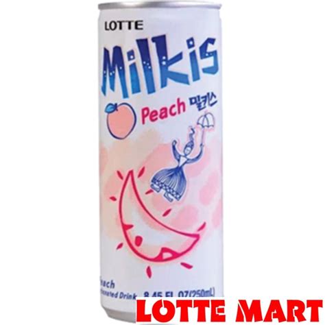 Lotte Milkis Peach 250ml Sparlking Drinks Lazada Ph
