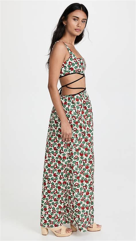 Agua By Agua Bendita Peonia Wararna Esmeralda Maxi Dress Shopbop