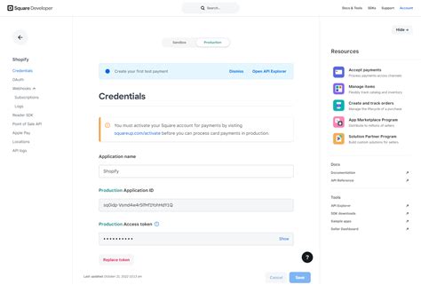 square create your credentials for openpath openpath inc