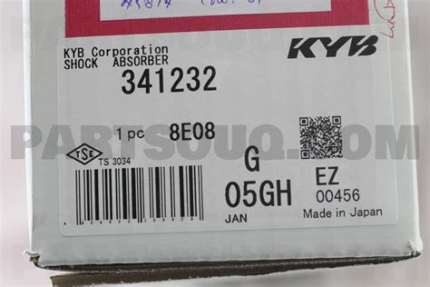 SHOCK ABSORBER FR RH U3752 | Tokico Parts | PartSouq