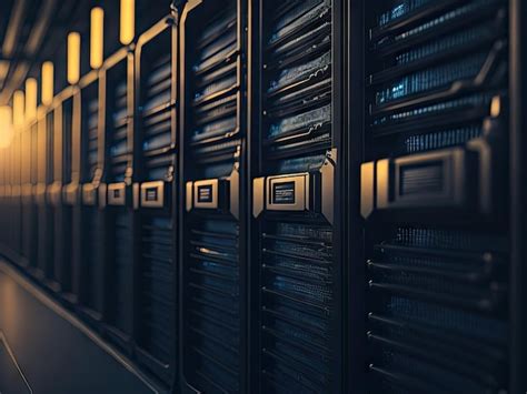 Premium Ai Image Data Center Technology Server Network Ai Generative