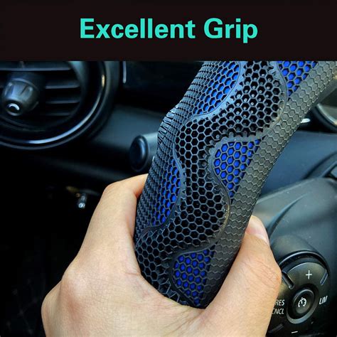 Liuyang D Shaped 14 Inch Small Sized Steering Wheel Cover Great Grip