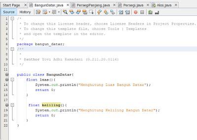 Contoh Kasus OOP Menghitung Bangun Datar Dengan Menerapkan Encapsulasi Inheritance Dan Polymorphism