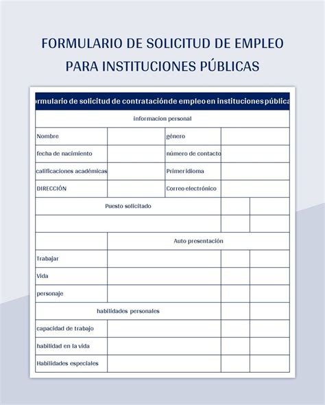 Solicitud De Empleo En Word Para Llenar En Solicitud De Empleo Cloud