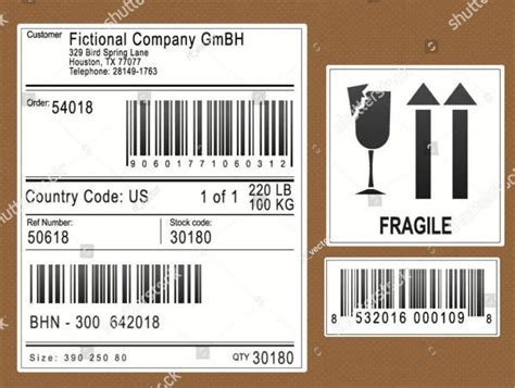 12 Shipping Label Examples To Download