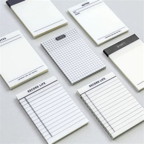 Blank Notepad Glued