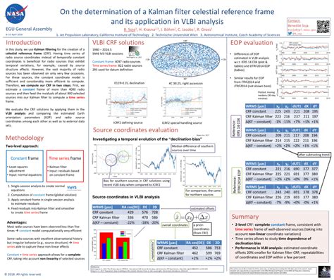 Pdf On The Determination Of A Kalman Filter Celestial Reference Frame And Its Application In