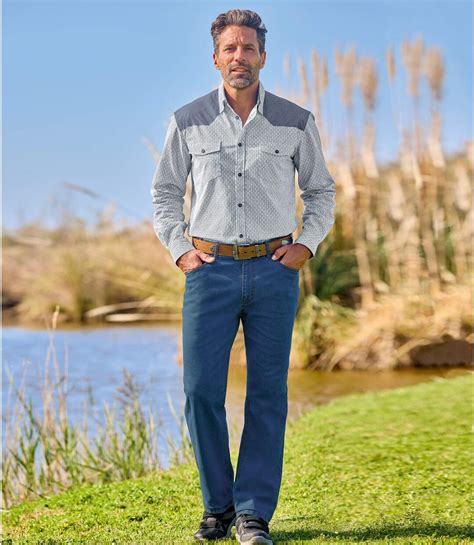 Mens Blue Denim Jeans Atlas For Men