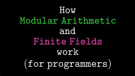 Learn Modular Arithmetic With Python And Rust Rareskills Posted On