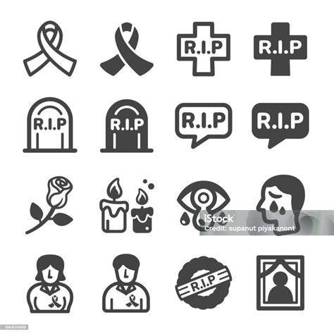 Rip Icon Stock Illustration Download Image Now Funeral Adult