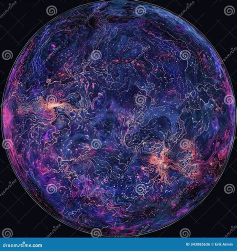 Cosmic Microwave Background Radiation Patterns Visualized In Thermal