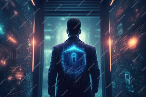 Premium Photo Cyber Security Network Padlock Icon And Internet Technology Networking