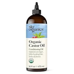 Sky Organics Organic Castor Oil 16 Oz Usda Certified