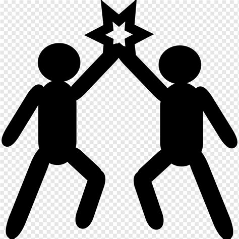 Group High Five Clip Art