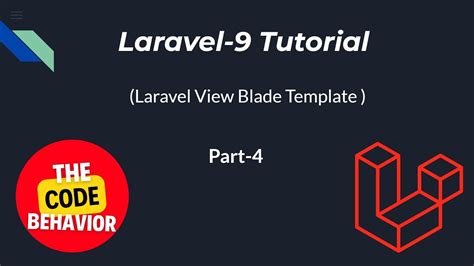 laravel view blade template engine laravel tutorial part 4 youtube