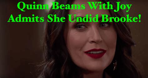 CBS 'The Bold and the Beautiful' Spoilers Monday, March 30: Quinn Grins ...