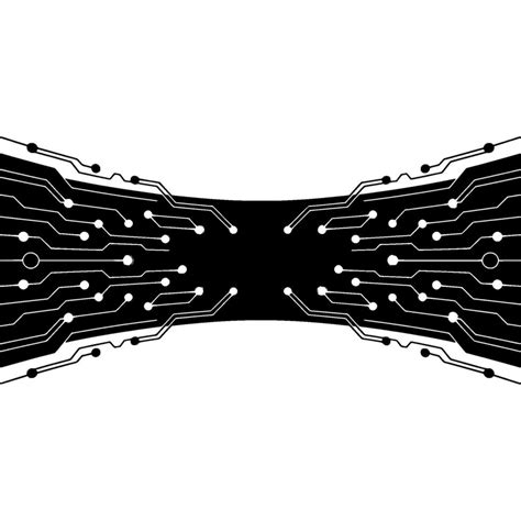 Abstract Tech Circuit Board Black And White Digital Background 66392022 Vector Art At Vecteezy