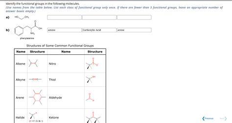 Solved Identify the functional groups in the following | Chegg.com