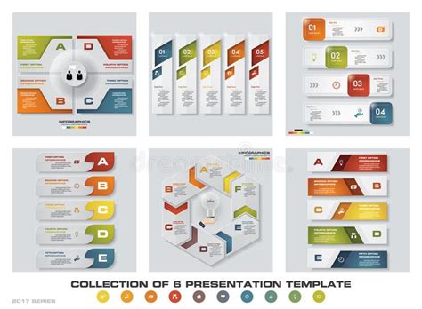 Steps Infographics Element Timeline Template Chart For Presentation Stock Vector
