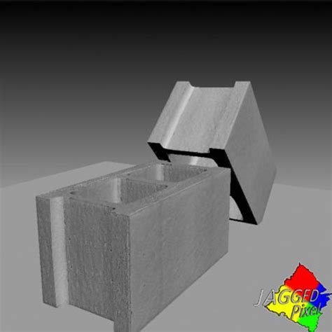 3d Cinder Block Model