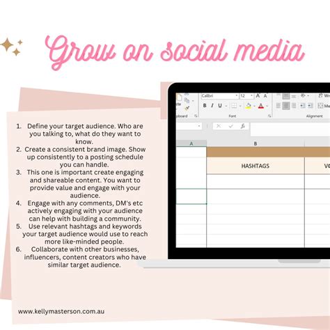 Content Planner Excel Spreadsheet Content Planner Social Media Content Planner Content