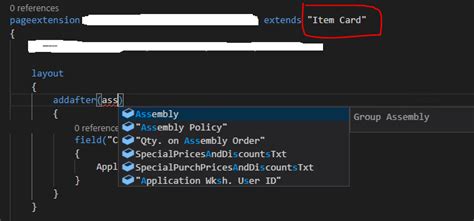 Not Able To Use Assembly Bom Field Of Item Card Page In Pageextension Object · Issue 4755
