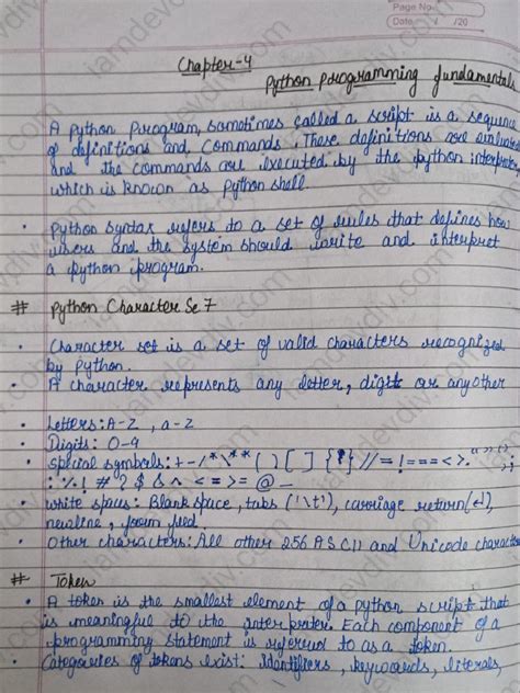 Chapter 4 Python Programming Fundamentals Class 11 Computer Science