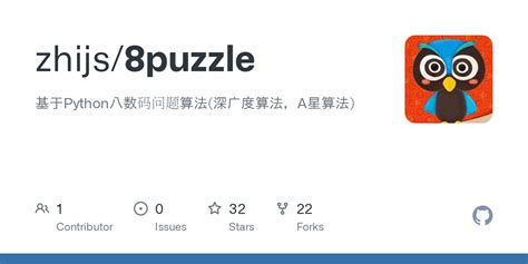 github zhijs 8puzzle 基于python八数码问题算法 深广度算法，a星算法
