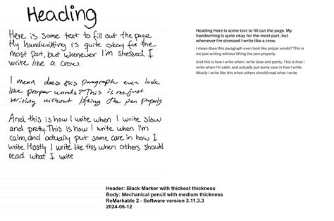 tips for handwritten headers to text headers r remarkabletablet