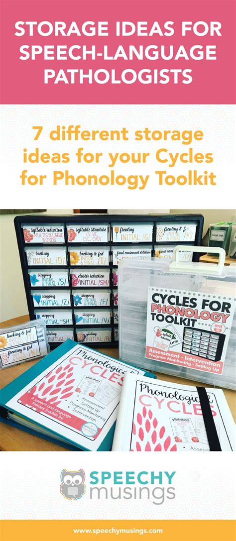 7 Storage Ideas For Your SLP Toolbox Speechy Musings Speech Therapy Organization Speech
