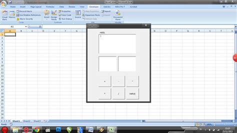 cara membuat aplikasi kalkulator sederhana di microsoft excel 2007
