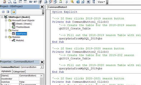 Vba How Do I Write The Conditions When A User Clicks A Specific