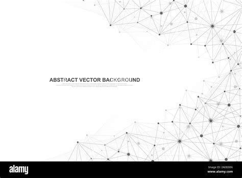 technology abstract lines and dots connect background lines plexus