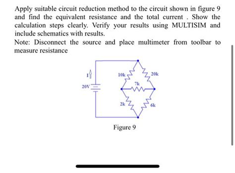 Solved Apply Suitable Circuit Reduction Method To The Chegg Com