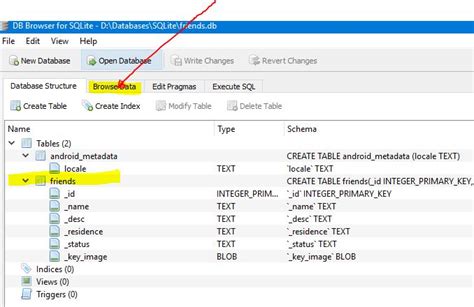 Android My Db Records Are Not Showing In Sqlite Browser Stack Overflow