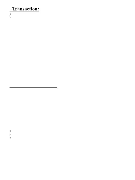 Dbms Notes Transaction And Concurrency Control Pdf Database