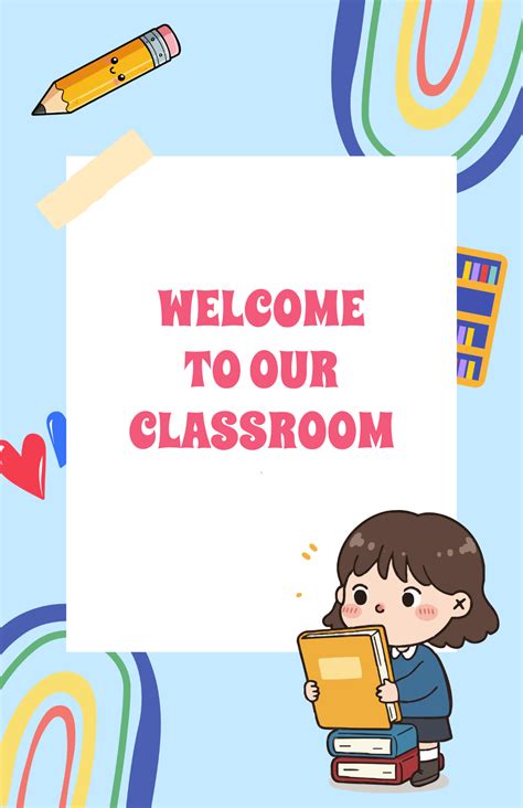 Free Classroom Welcome Poster Templates To Edit Online