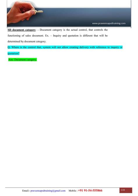 SAP SD Training SAP SD Configuration Guide SAP SD Study Material PDF Logistics Business