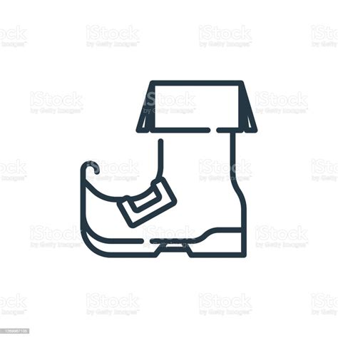 세인트 패트릭 일 개념에서 부팅 아이콘 벡터 부팅 편집 가능한 스트로크의 얇은 선 그림입니다 웹 및 모바일 앱 로고 인쇄 미디어에 사용할 선형 기호를 부팅합니다 St