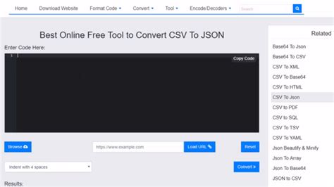 免费在线 csv 到 json 转换器 bfotool