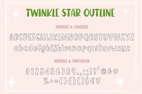 Twinkle Star Font So Fontsy