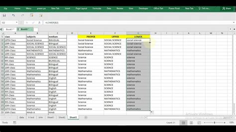 Upper Proper Lower Formula In Excel In Hindi Youtube